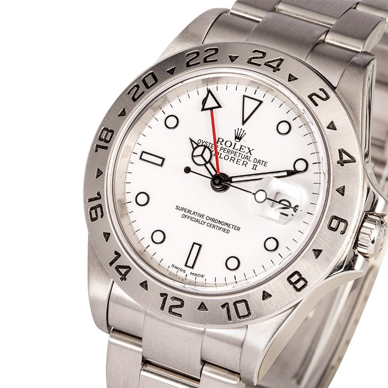 Imitation Rolex Explorer II Ref. 16570T White Polar Dial JW2123