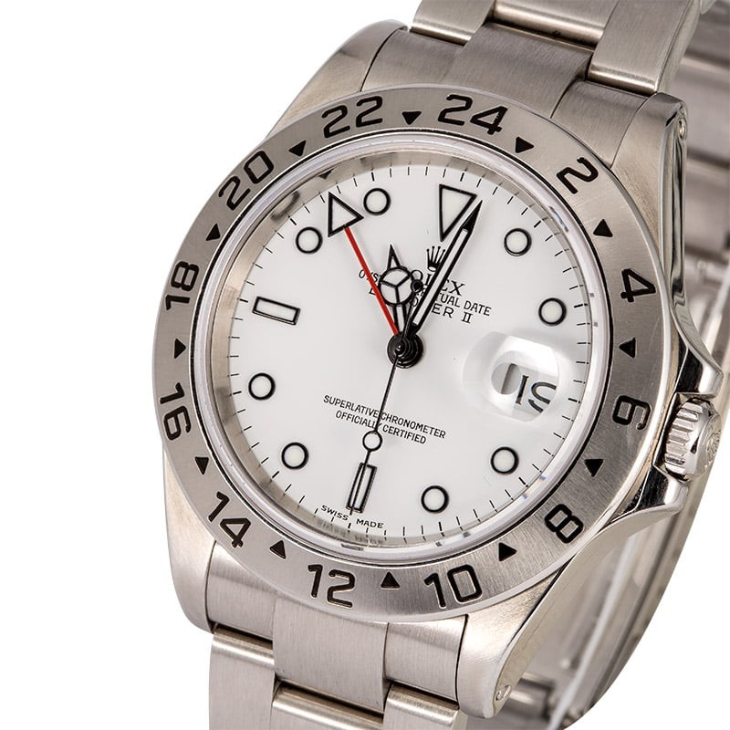 Men's Rolex Explorer II 16570 Polar Dial JW0712